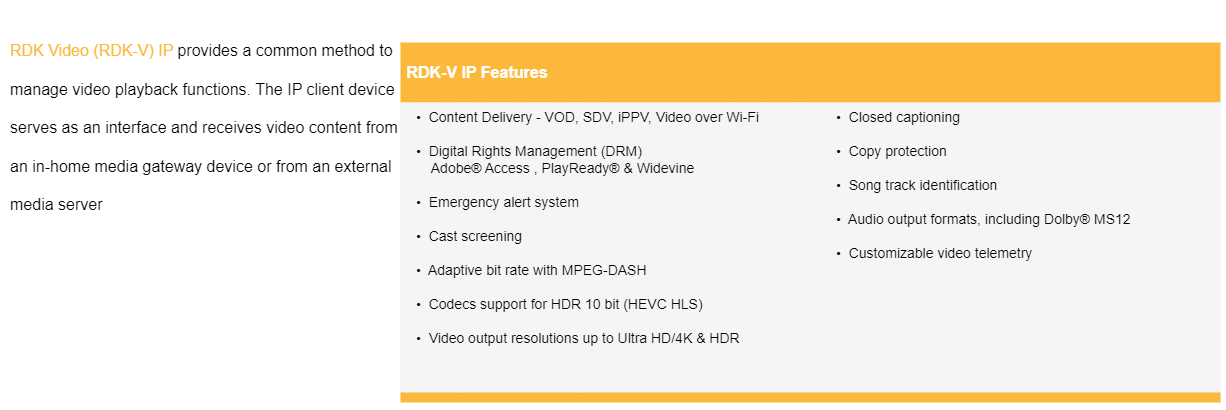 RDK Documentation Portal | Documentation | RDK Video Documentation ...