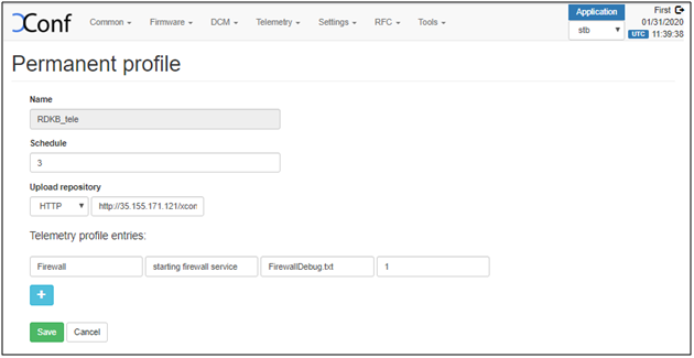RDK Documentation Portal | Support | Telemetry - configurations ...