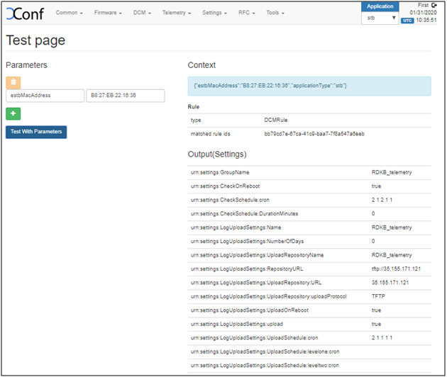 RDK Documentation Portal | Support | Telemetry - configurations ...